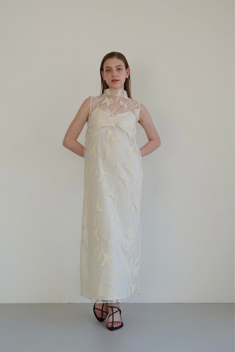 sheer flower one-piece – Acka online store